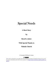 Special Needs A Short Story Ryan K James Free Download Borrow