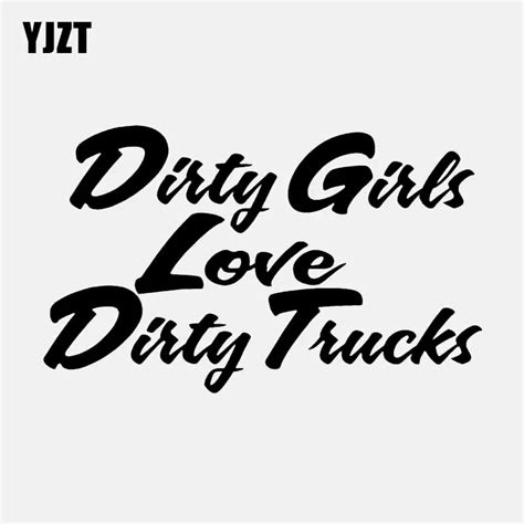 Home DÃ©cor Vinyl Sticker Dirty Girls Love Dirty Trucks Home