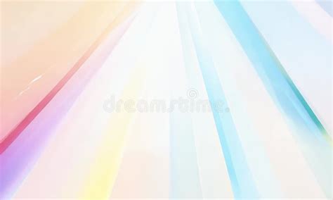 Light Rays Refraction Through A Prism On A White Background Casting Brilliant Multi Colored