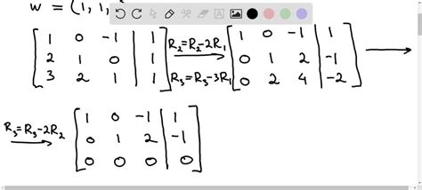 Solved Write The Vector W 4 723 Asa Linear Combination Of Ii1 1