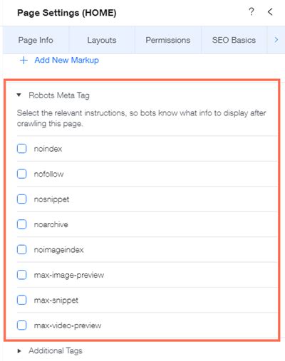 Using The Robots Meta Tag Help Center Wix