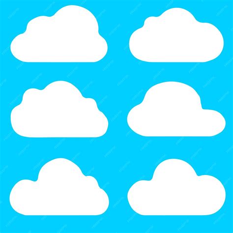 Premium Vector Vetor Illustration Of Cloud Icons Set