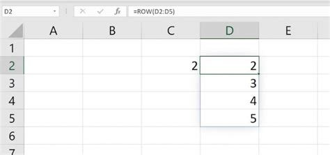 How To Return A Column Of N Consecutive Values In Microsoft Excel