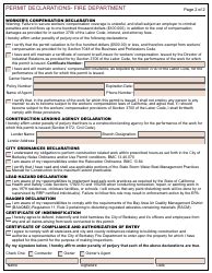 City Of Berkeley California Fire Permit Declarations Form Fill Out