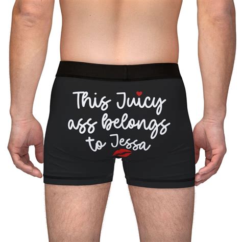 This Juicy Ass Belongs To Personalised Boxers Valentines Day Ideal