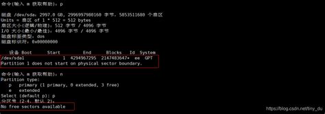 parted扩展磁盘分区（实践篇） parted分区扩容 csdn博客
