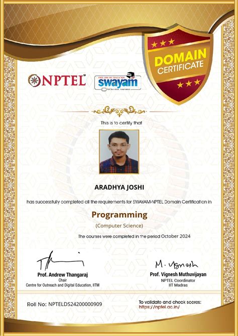 Aradhya Joshi On Linkedin Nptel Swayam Programming Cloudcomputing