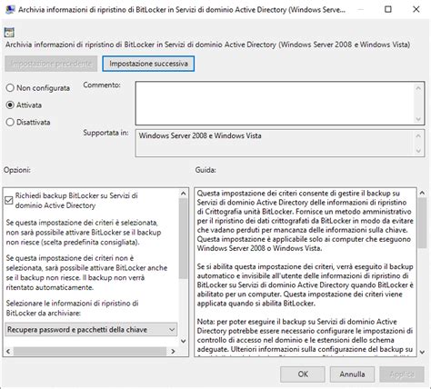 Gpo Save Bitlocker Key In Active Directory Computer Masters