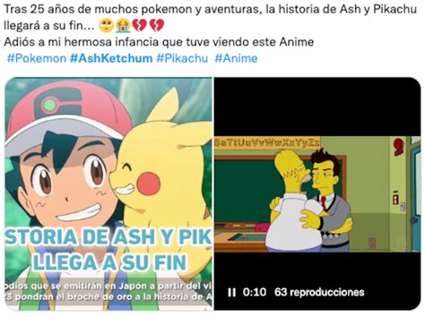 Los Memes Lloran Que Ash Ketchum Y Pikachu Se Jubilen De La Serie De
