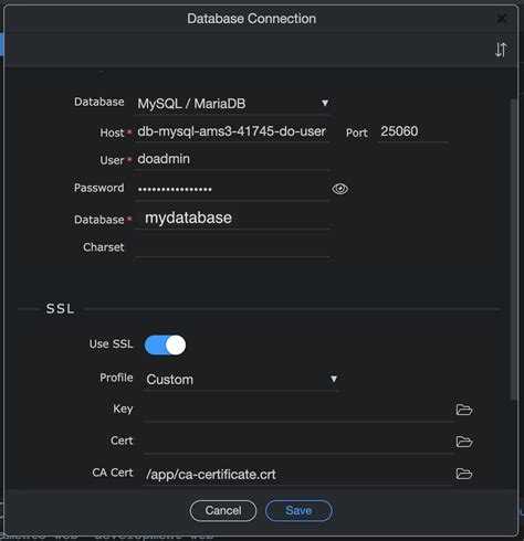 How Connect A Digital Ocean Droplet To Mysql Db Wappler General