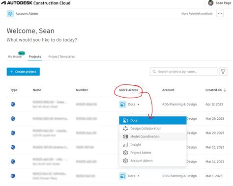 Have You Taken A Look At New Myhome On Autodesk Construction Cloud Sean Page Aia Ncarb Leed Ap