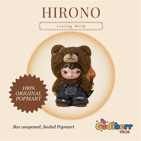 Jual Pop Mart Hirono Living Wild” Plushie Sealed Cuci Gudang