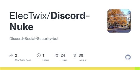 GitHub ElecTwix Discord Nuke Discord Soical Security Bot