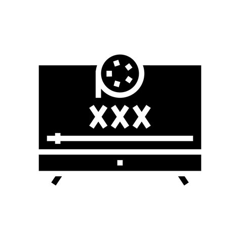 Porno Movie Glyph Icon Vector Illustration 18781955 Vector Art At Vecteezy