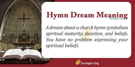 What Does A Hymn In Your Dream Mean Interpretation And Symbolism
