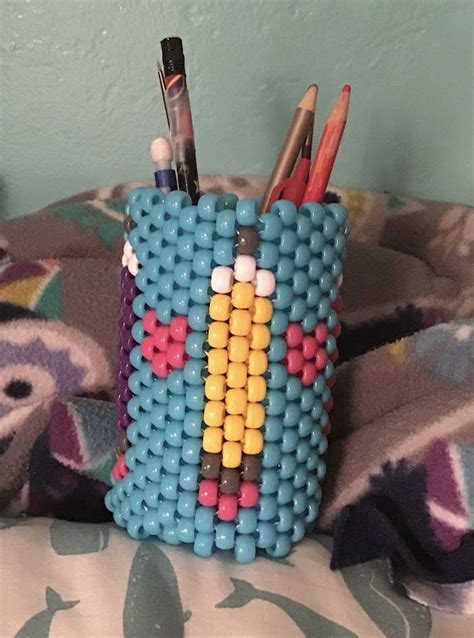 Kandi Pencil Holder By Gasmask Robot Kandi Photos On Kandi Patterns