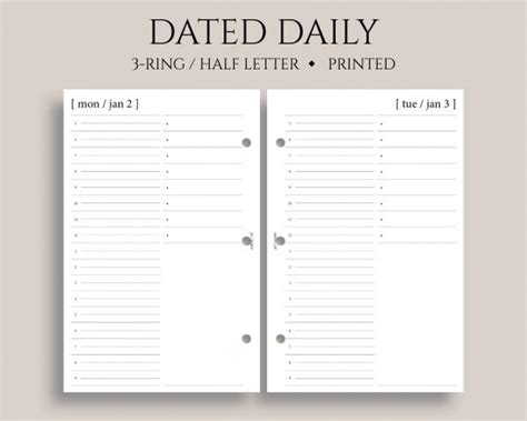 Dated Daily Layout With Schedule To Do List PT Paper