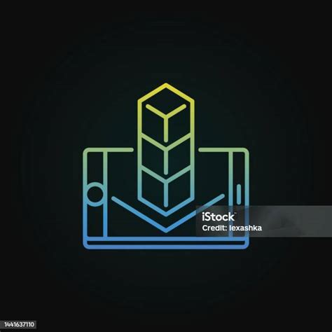 스마트폰 컬러 아이콘의 Ar 벡터 증강 현실 기호 3차원 형태에 대한 스톡 벡터 아트 및 기타 이미지 3차원 형태 가상현실 개념 Istock