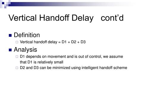 Ppt Modularized Two Stages Vertical Handoff Scheme In Integration Of Wwan And Wlan Powerpoint