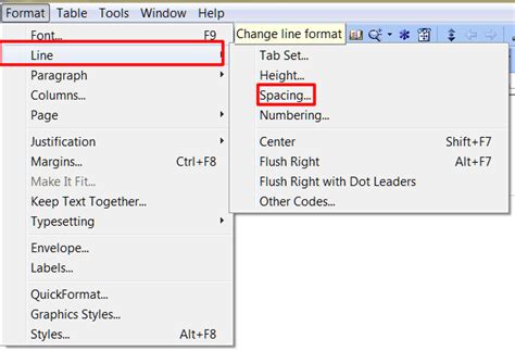 Line Spacing Changing