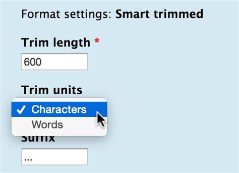 How To Control Summary Text Using Smart Trim In Drupal WebWash