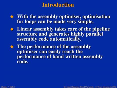 Ppt Chapter 7 Linear Assembly Powerpoint Presentation Free Download