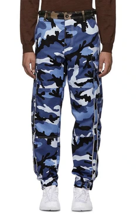 Blue Camouflage Pants