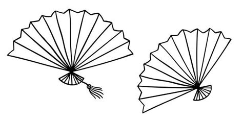 30 Chinese Wooden Hand Fan Drawing Stock Illustrations Royalty Free