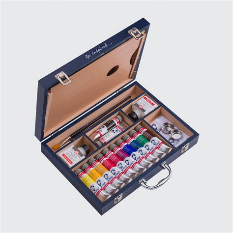Van Gogh Acrylic Basic Set Of 12 Tubes Brushes And Palette Discount
