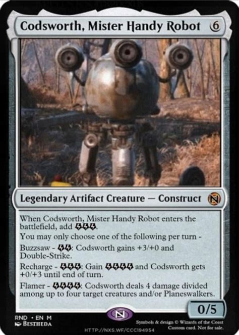 Codsworth Mister Handy Robot R Custommagic