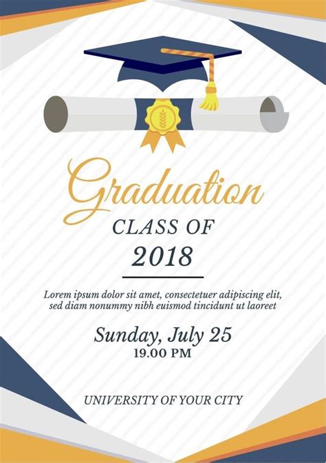 Simple Graduation School Invitation