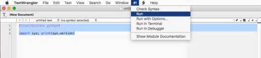 Textwrangler Running Python 27 After I Removed It From My Mac Ask