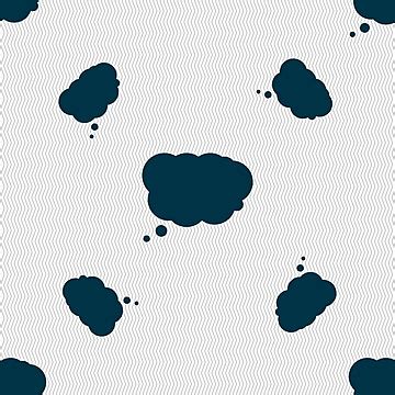 Geometric Texture Seamless Pattern With Cloud Sign Data Storage Symbolvector Illustration Vector