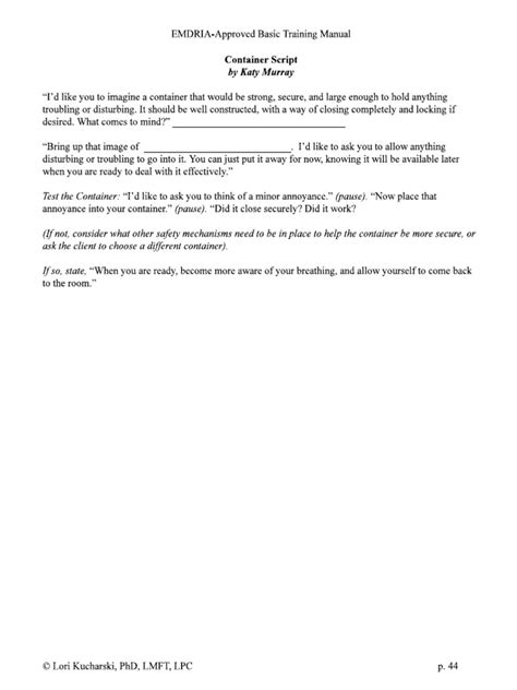 Emdr Resourcing Scripts Pdf