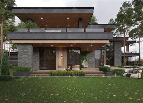 Дом с плоской крышей и террасой 🏠 Проект под ключ 790 м² Modern