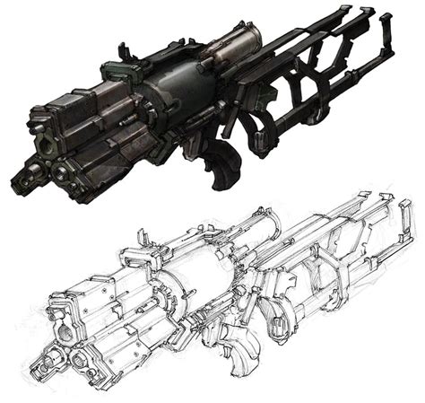 Pulse Rifle Art Dead Space Art Gallery