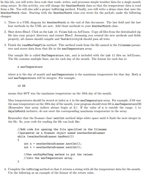 Solved This Lab You Will Write Java Code That Reads
