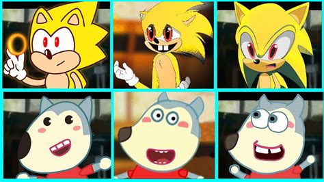 Sonic The Hedgehog Movie Wolfoo Vs Super Sonic Uh Meow All Designs