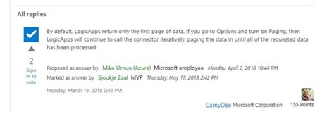 Is There A Limit On The Number Of Records An Azure Logic App Can Get