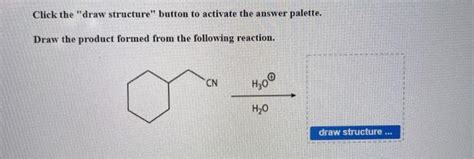 Solved Click the "draw structure" button to activate the | Chegg.com
