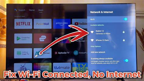 Fix Wifi Connected No Internet On Any Smart Tv Youtube