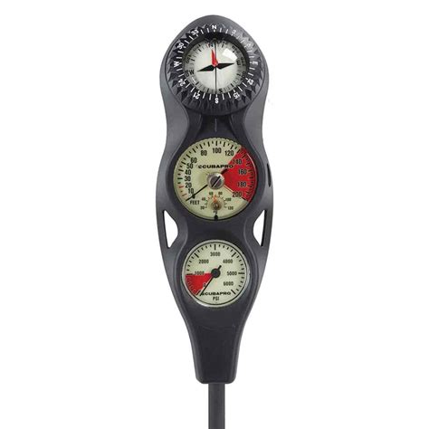 Scubapro 3 Gauge In Line Dive Console W Compass