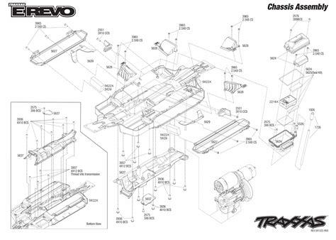 Exploded View Traxxas E Revo 110 Chassis Astra