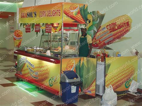 Multi Steamer Sweet Corn Cart For Multi Purpose Vending