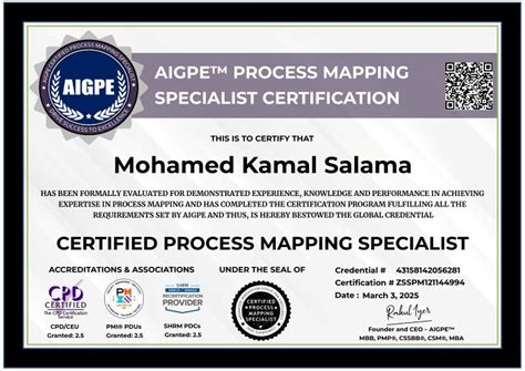 Aigpe™ Certified Process Mapping Specialist Digital Badge Issued By