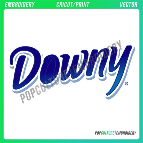 Downy Official Logo For Embroidery And Vector • Pop Culture Embroidery