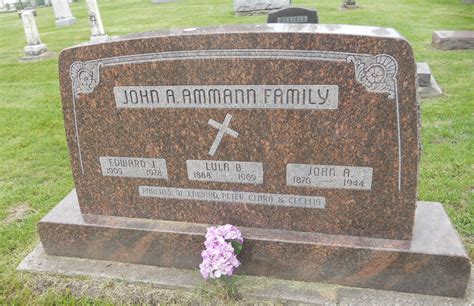 Lula Barbara Hanig Ammann 1888 1969 Memorial Find A Grave