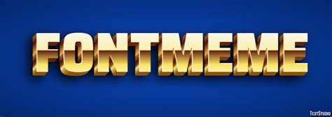 Fontmeme 3d Color Dorado Generador De Efectos De Texto