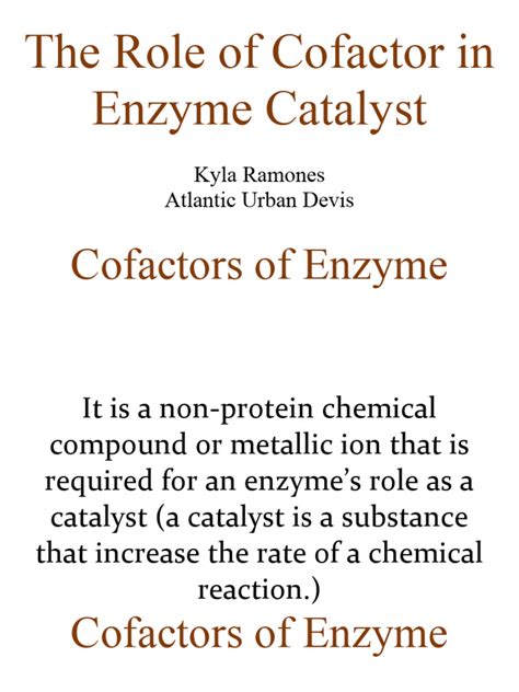 Enzyme Cofactor Pdf