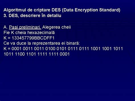 Algoritmul De Criptare Des Data Encryption Standard 1